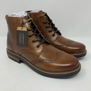 Crevo | Shoes | New Crevo Tristen Chestnut Leather Wingtip Boot | Poshmark